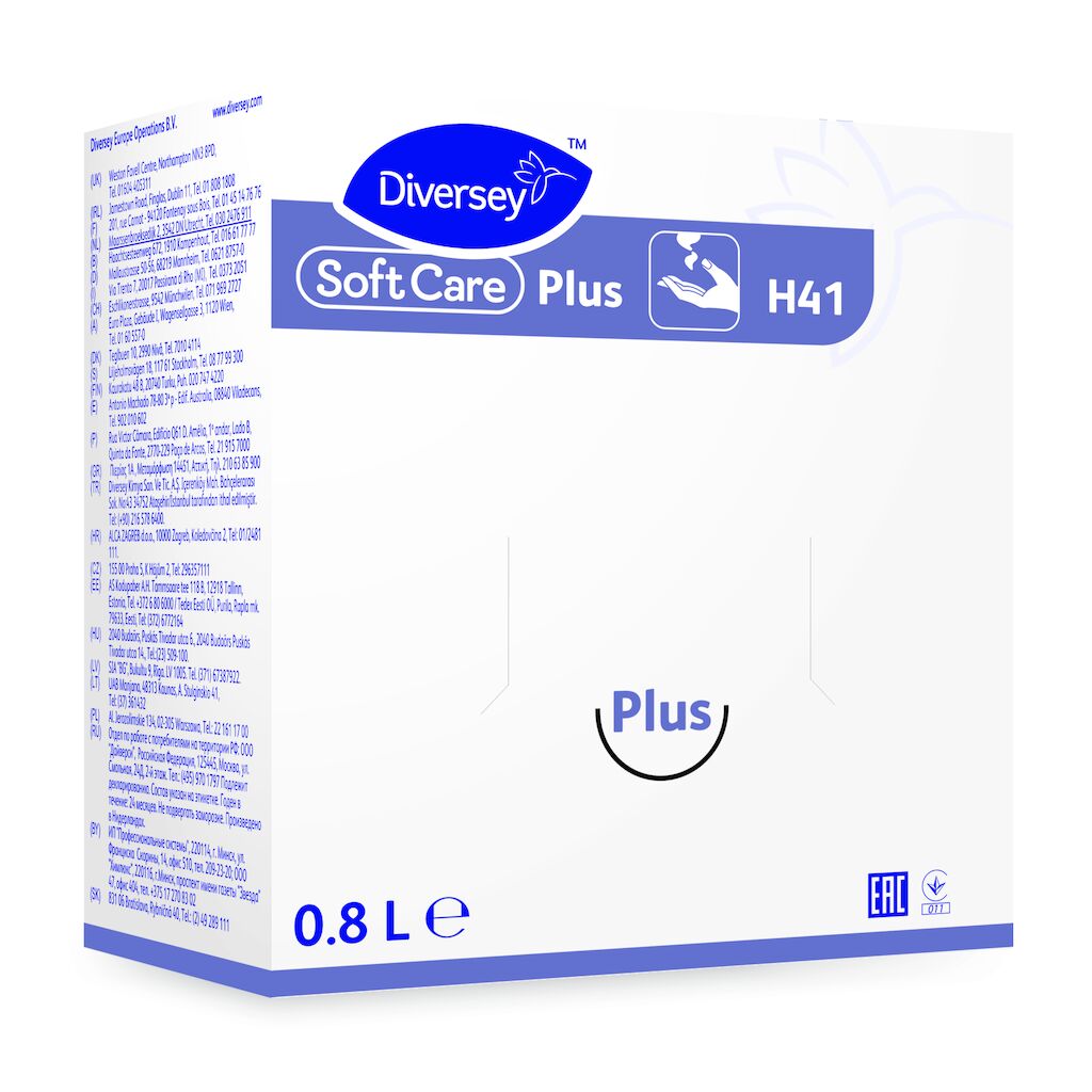 Soft Care Plus H41 6x0.8L - Antibacterial Hand Soap | Solenis Products