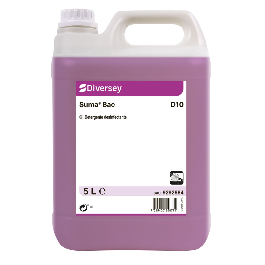Suma Bac D10 2x5L - Detergente desinfectante en base amonios ...