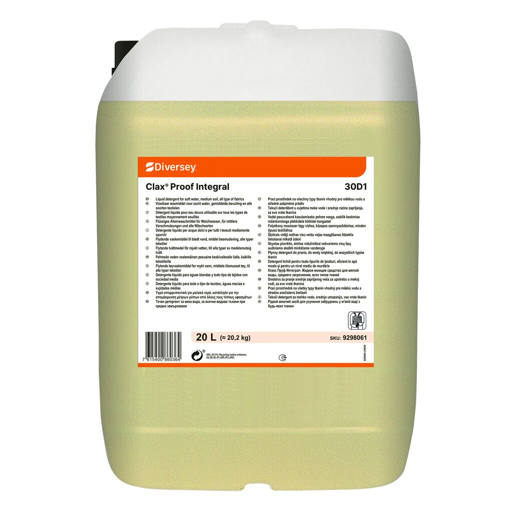 Clax Proof Integral 30D1 20L - Detergente liquido - per acqua dolce ...