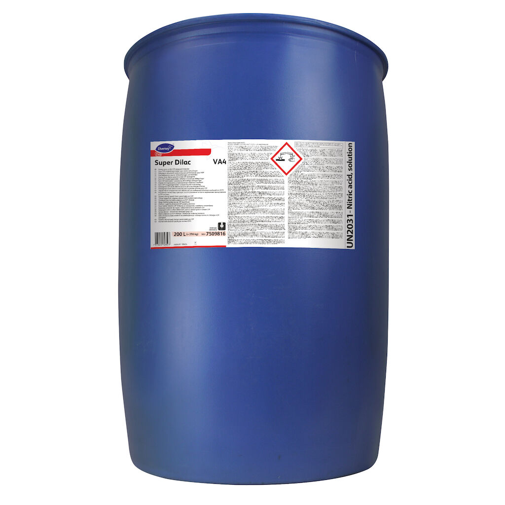 Super Dilac VA4 200L - Détergent détartrant acide à hautes performances ...
