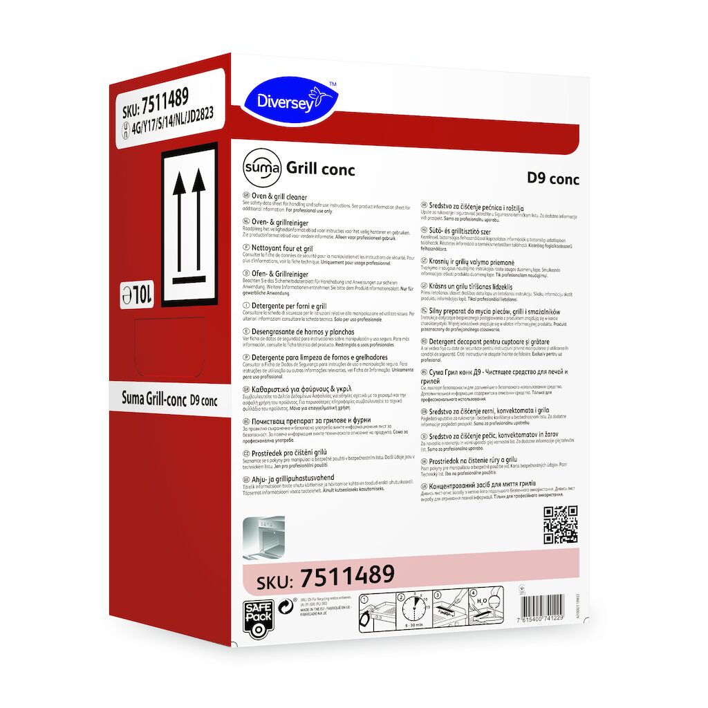 Suma Grill conc D9 conc 10L - Desengrasante concentrado de hornos y ...