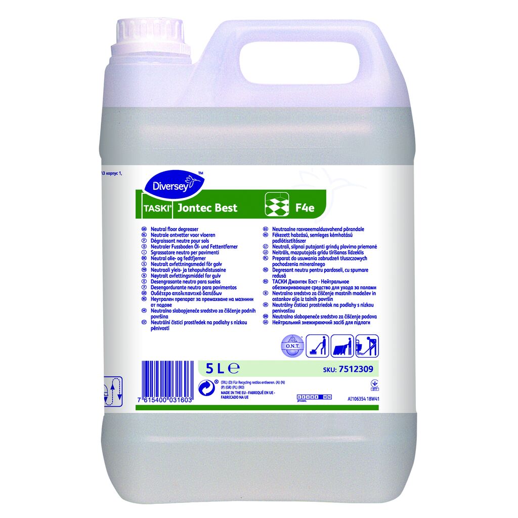 TASKI Jontec Best F4e 2x5L - Neutral floor degreaser, low foam ...