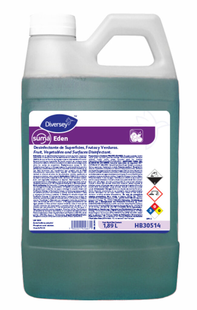 SUMA EDEN 4x1.89L - Lavado antimicrobiano orgánico para frutas y ...