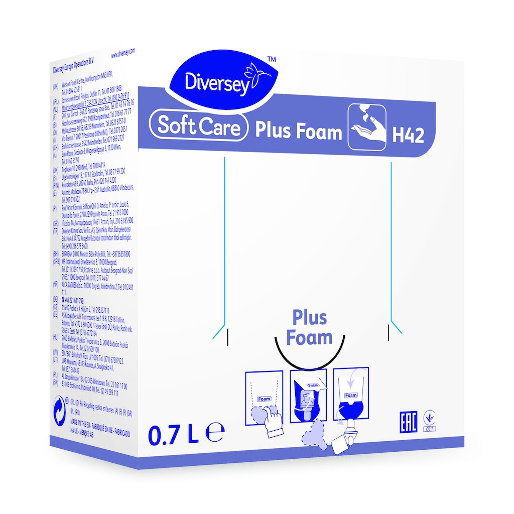 Soft Care Plus Foam H42 6x0.7L - Anti-Bacterial Foam Hand Wash ...