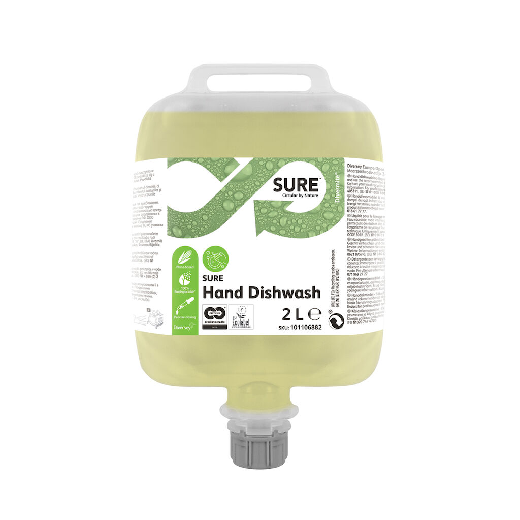 SURE Hand Dishwash DVM 3x2L - Plant based hand dishwashing liquid in ...